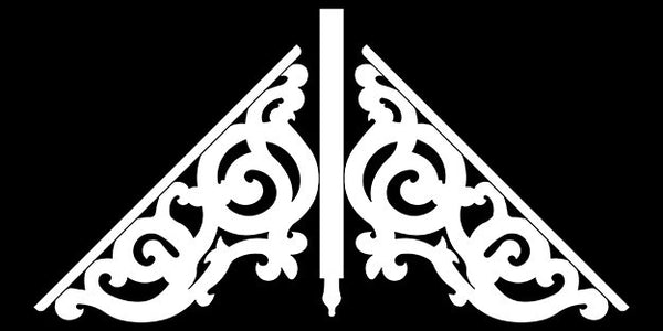 Adjustable Gable Pediment Kit | PVC Millwork – PVCMillwork.com